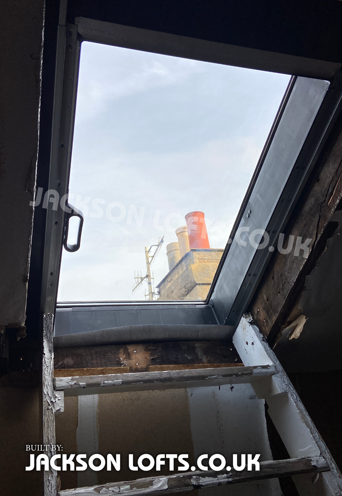 Fire escape window installed to roof of Brighton flats | Jackson Loft ...