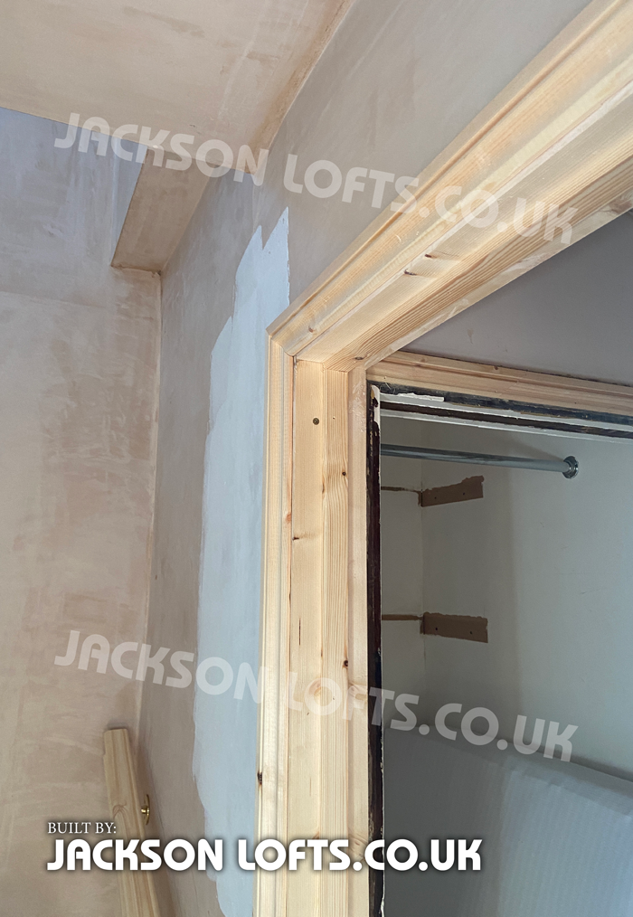 Fitted cupboard becomes new toilet room in Brighton Loft Conversion ...